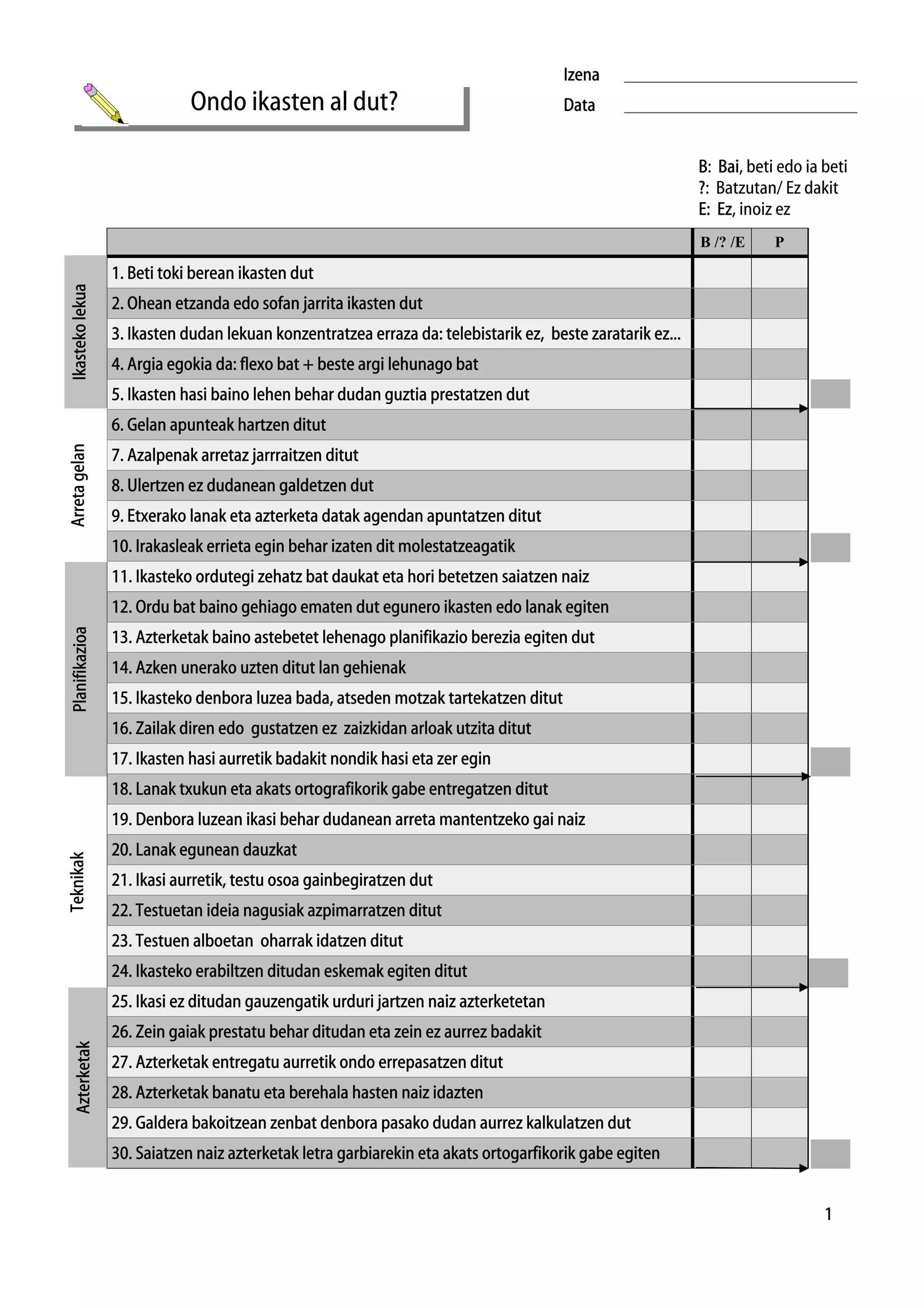 DBH 3 "Ondo ikasten al dut?" | PDF