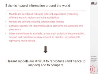The GEM database of seismic hazard models | PPT