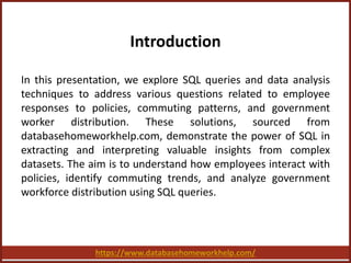 SQL queries and data analysis techniques | PPT