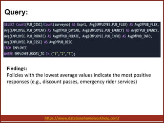 SQL queries and data analysis techniques | PPT | Free Download