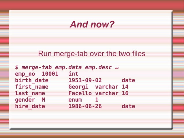 perl usage at database applications | PPT