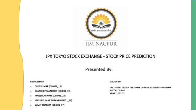 JPX TOKYO STOCK EXCHANGE TOP PERFORMING STOCKS | PPT