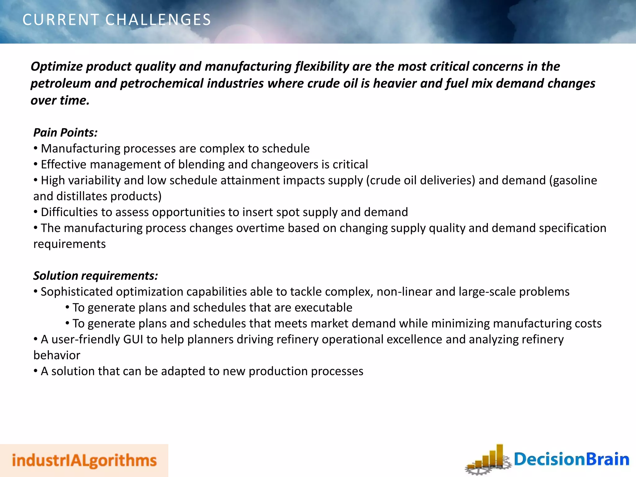 Oil-Refinery Planning & Scheduling Optimization | PDF