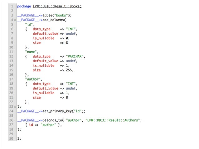 DBIx::Class beginners | PPT
