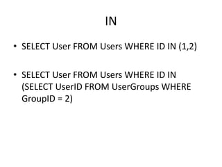 CVJ531: Intro to MySQL | PPTX