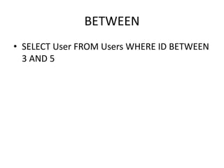 CVJ531: Intro to MySQL | PPTX