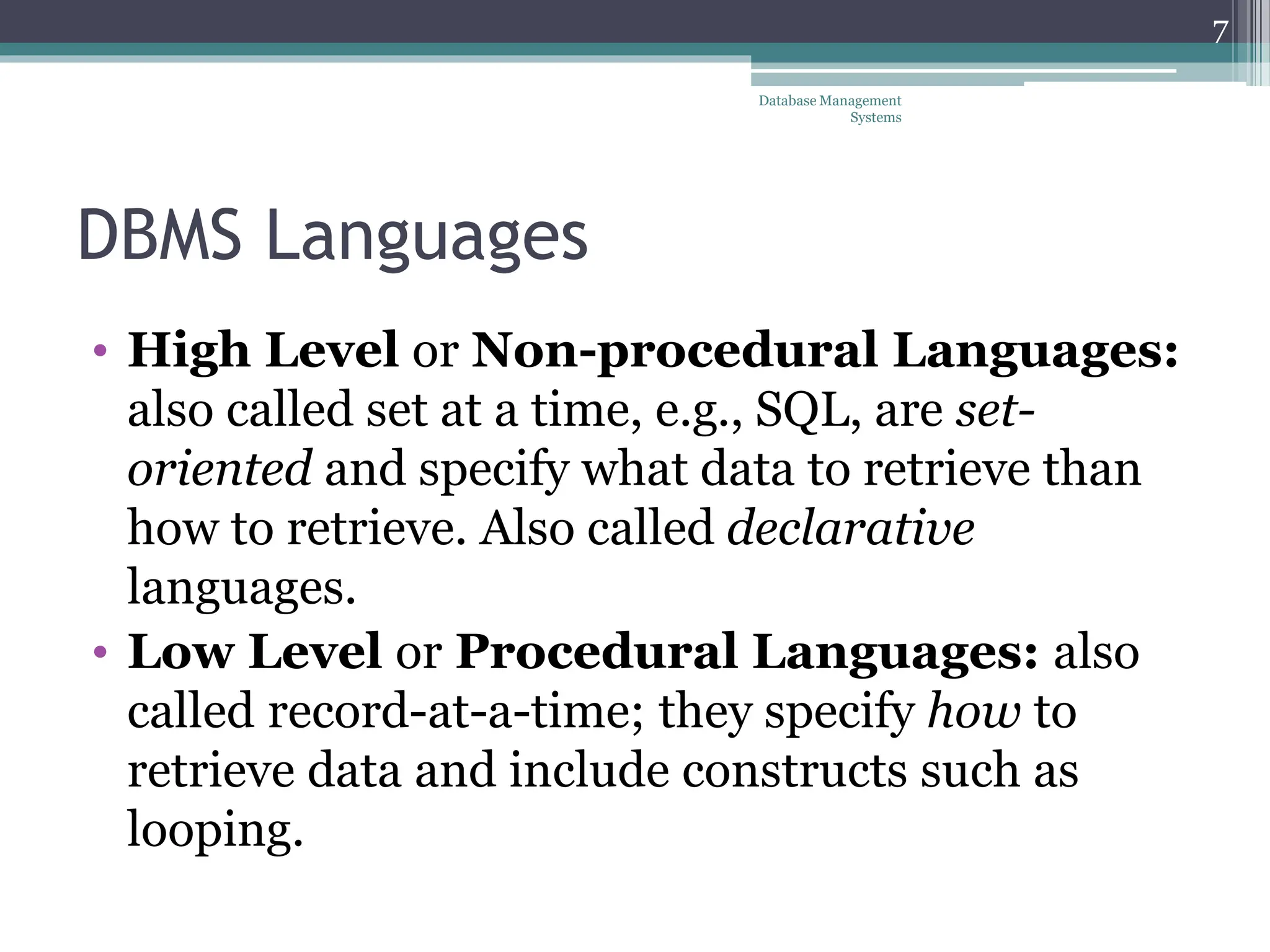 Data base chapter 5 | complete details | PPTX