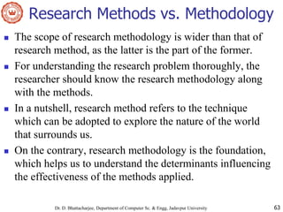 Research methodology course introduction | PDF