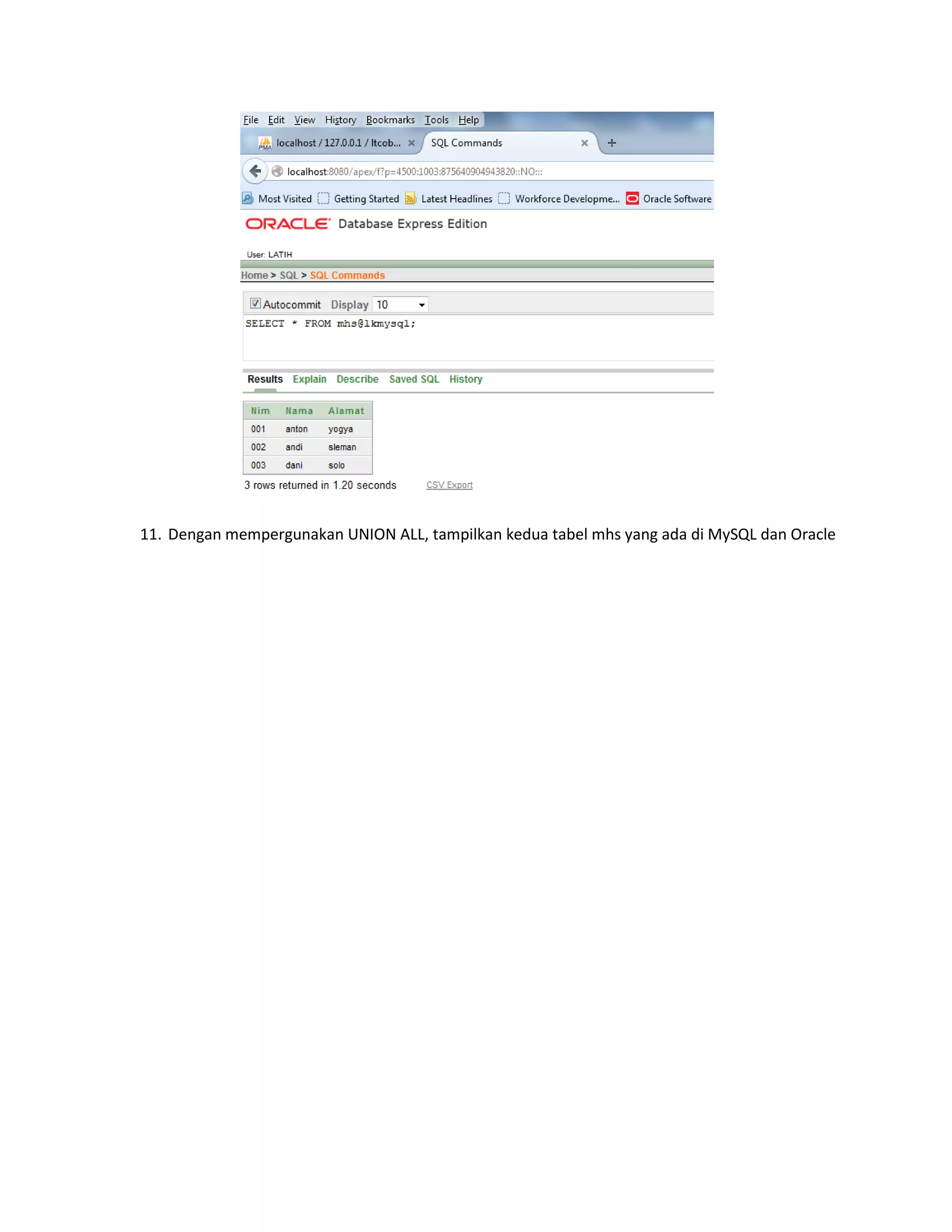 Db link my sql-oracle | PDF