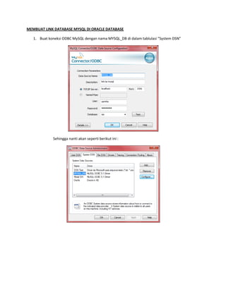 Db link my sql-oracle | PDF