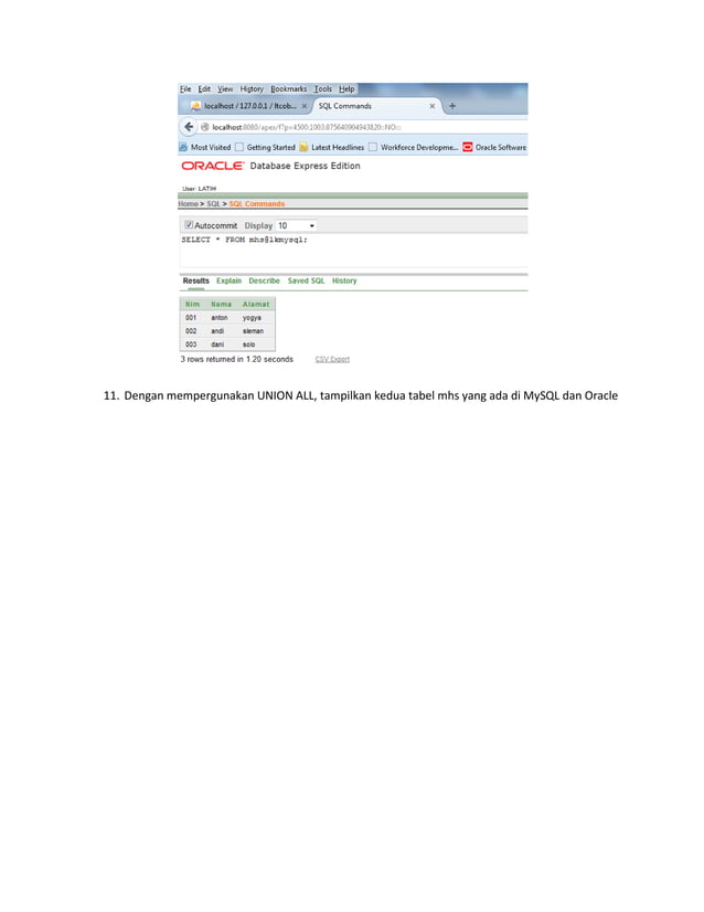 Db link my sql-oracle | PDF