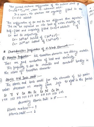 d block notes for BSC third year student | PDF