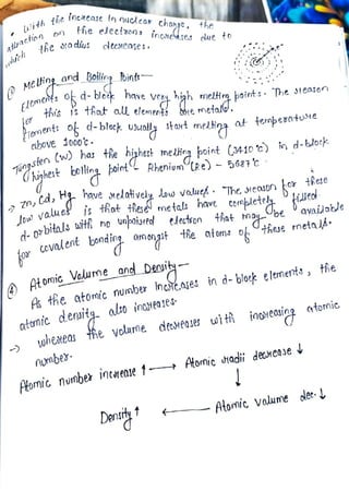 d block notes for BSC third year student | PDF