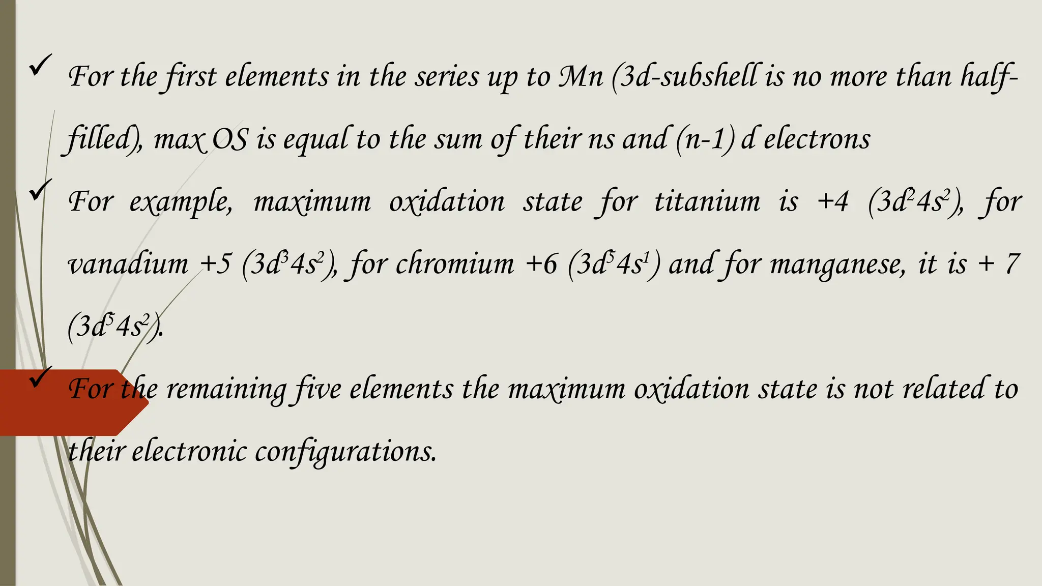 elements of the d electrons and their properties | PPTX