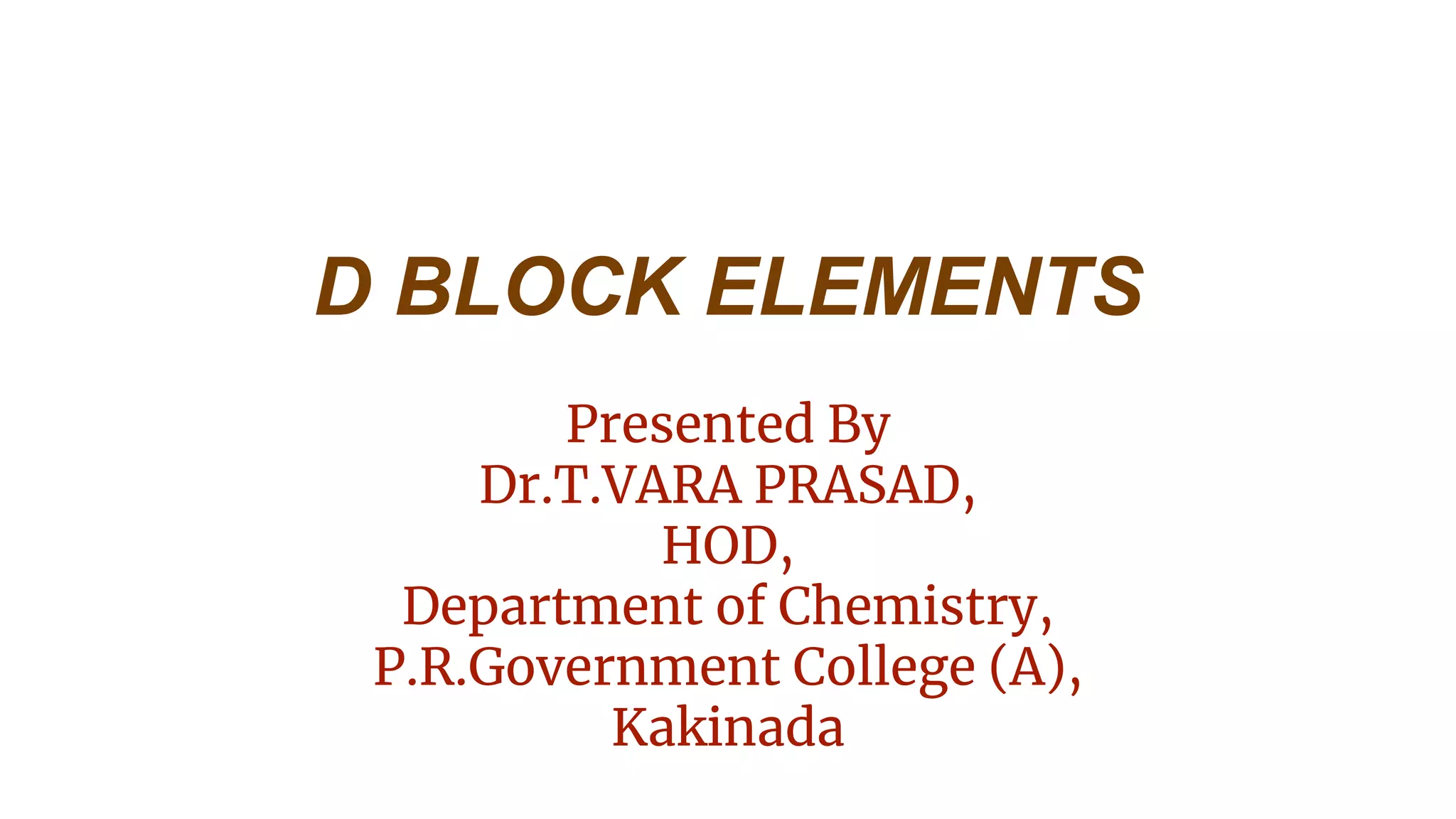D BLOCK ELEMENTS.pdf389.pdf | Chemistry | Science