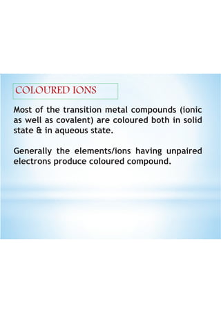 D BLOCK ELEMENTS.pdf389.pdf | Chemistry | Science