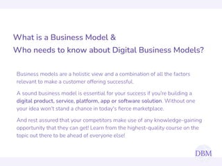 Digital Business Model-bdtbmt-course-brochure-v1.0 | PPT