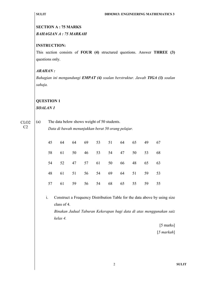 Dbm2013 engineering mathematics 3 june 2017 | PDF