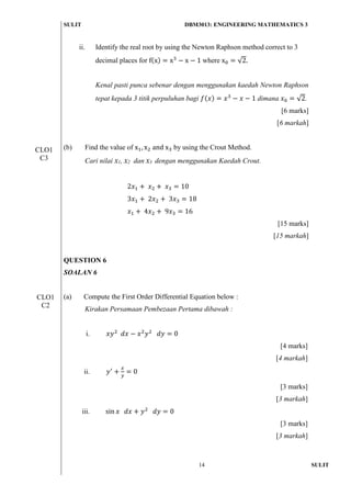 Dbm2013 engineering mathematics 3 june 2017 | PDF
