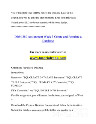 Dbm 380 Teaching Effectively--tutorialrank.com | Databases | Computer Software and Applications