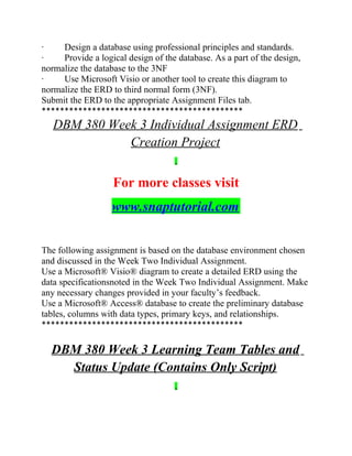 Dbm 380 Exceptional Education-snaptutorial.com