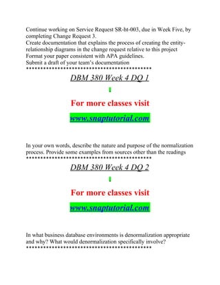 Dbm 380 Exceptional Education-snaptutorial.com