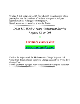 Dbm 380 Exceptional Education-snaptutorial.com