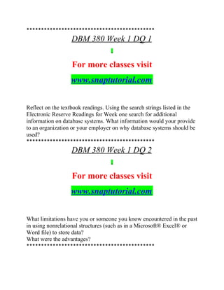 Dbm 380 Exceptional Education-snaptutorial.com