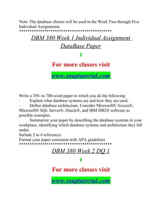 Dbm 380 Exceptional Education-snaptutorial.com