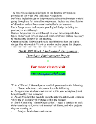 Dbm 380 Exceptional Education-snaptutorial.com