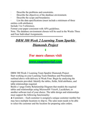 Dbm 380 Exceptional Education-snaptutorial.com