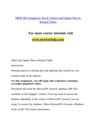 Dbm 380 Motivated Minds/newtonhelp.com