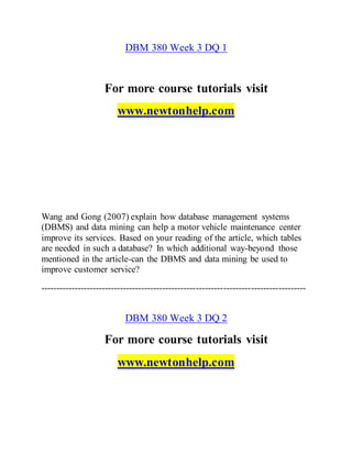 Dbm 380 Extraordinary Success/newtonhelp.com