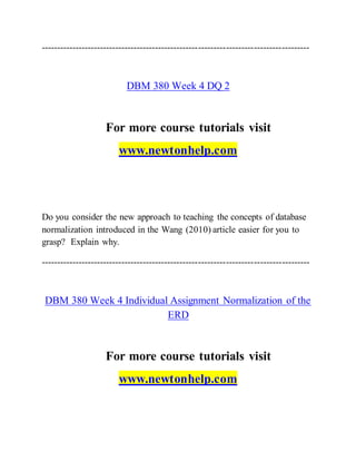 Dbm 380 Extraordinary Success/newtonhelp.com