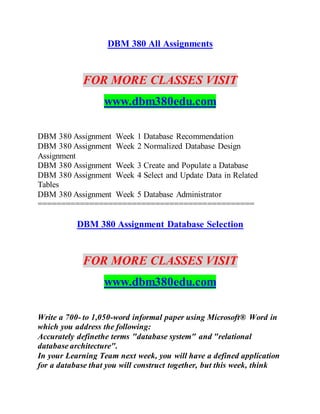 DBM 380 EDU Inspiring Innovation--dbm380edu.com | PDF