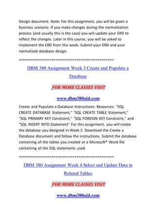 DBM 380 AID Introduction Education--dbm380aid.com