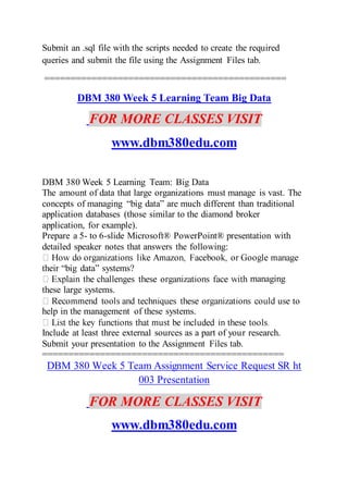 DBM 380 EDU Wonderful Education--dbm380edu.com