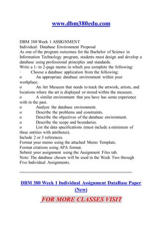 DBM 380 EDU Wonderful Education--dbm380edu.com