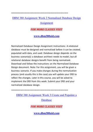 DBM 380 AID Education for Service--dbm380aid.com