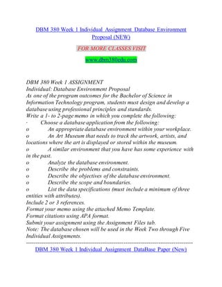 DBM 380 EDU Achievement Education--dbm380edu.com