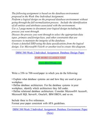 DBM 380 EDU Achievement Education--dbm380edu.com