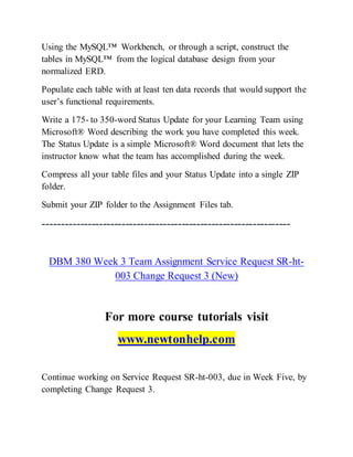 Dbm 380 new Education is Power/newtonhelp.com