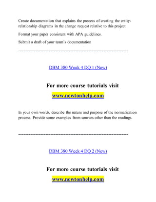 Dbm 380 new Education is Power/newtonhelp.com