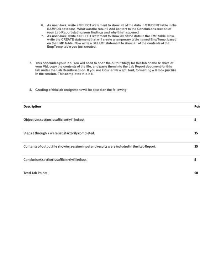 Dbm 438 week 6 ilab | PDF