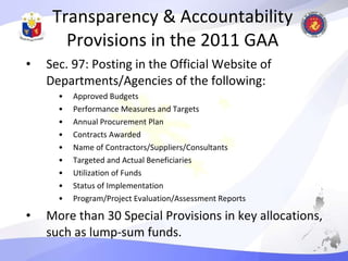 Transparency, Accountability and Inclusiveness in Public Expenditure | PPT