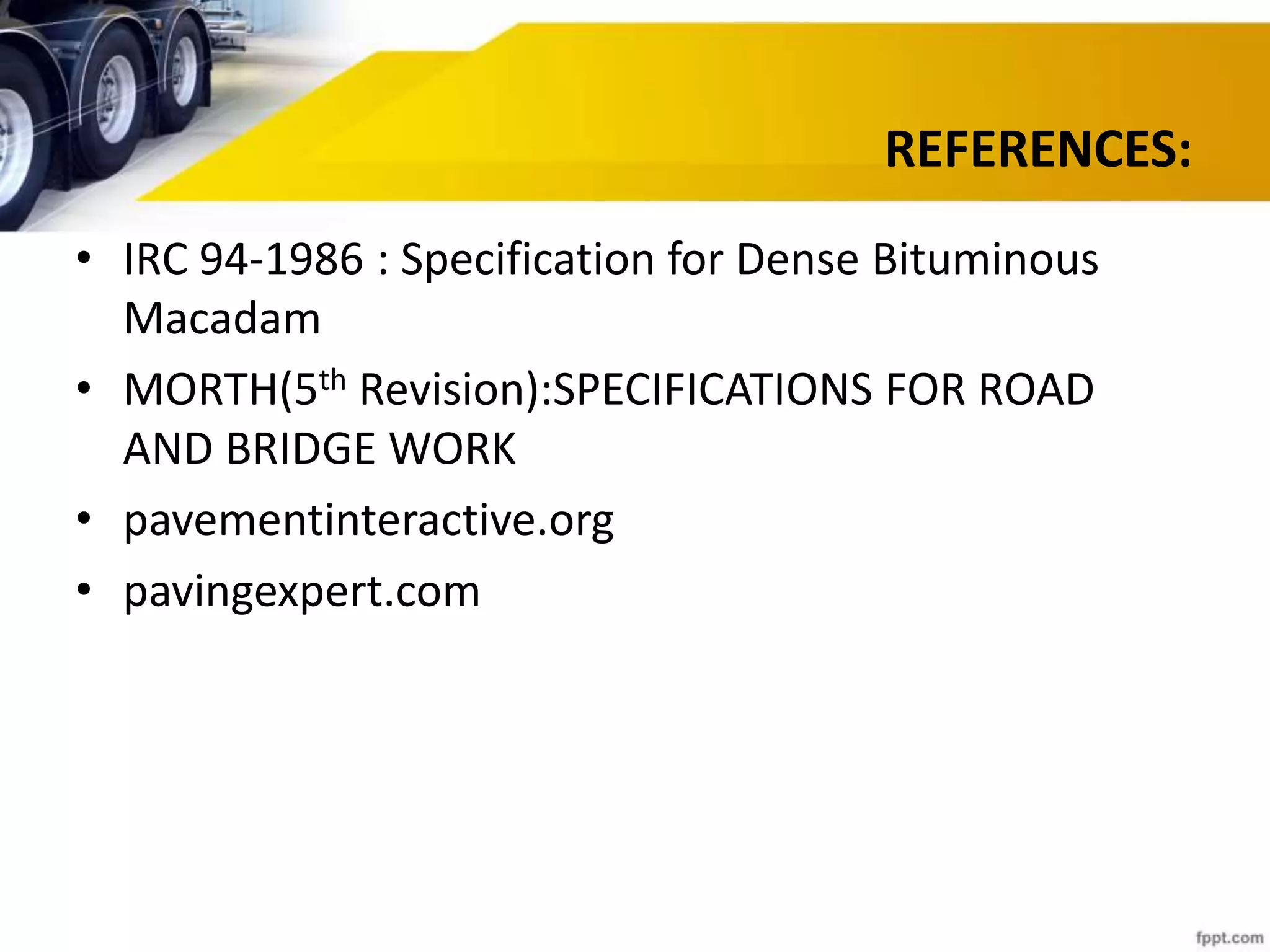 Dense Bituminous macadam | PPTX