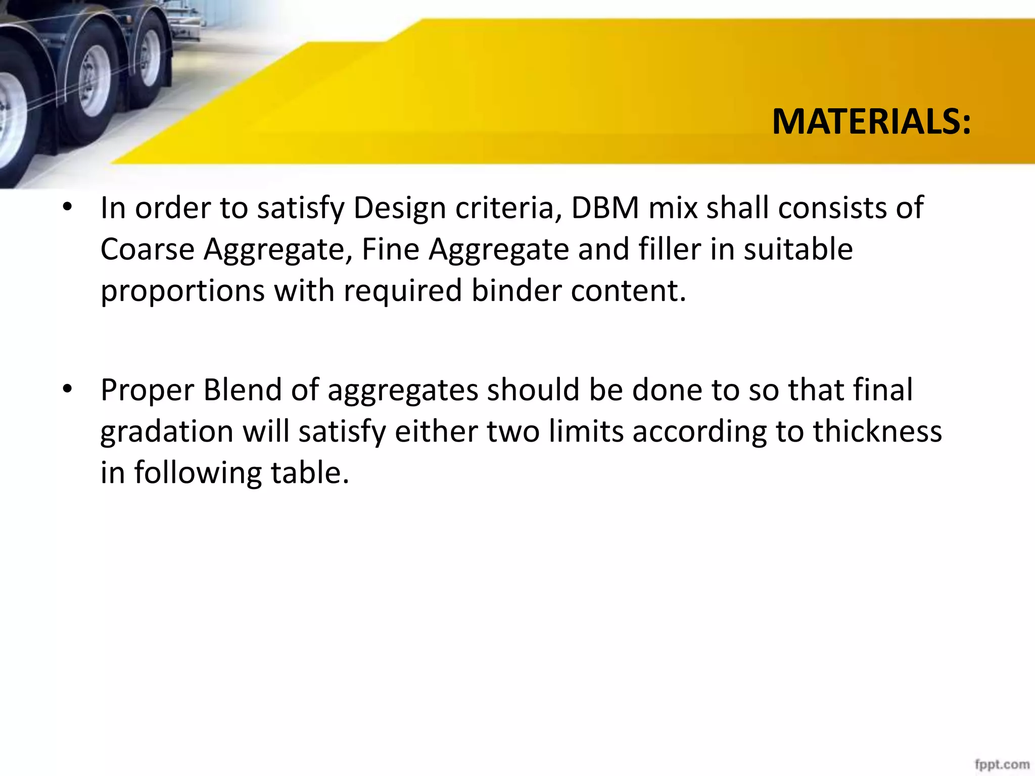 Dense Bituminous macadam | PPTX