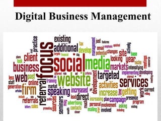 digital business management | PPTX