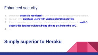 Migration from Heroku to Amazon Web Services | PDF | Databases | Computer Software and Applications
