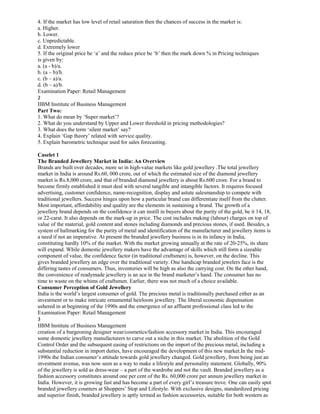 Dbm iibm case study solutions & multiple answers 1 | DOCX